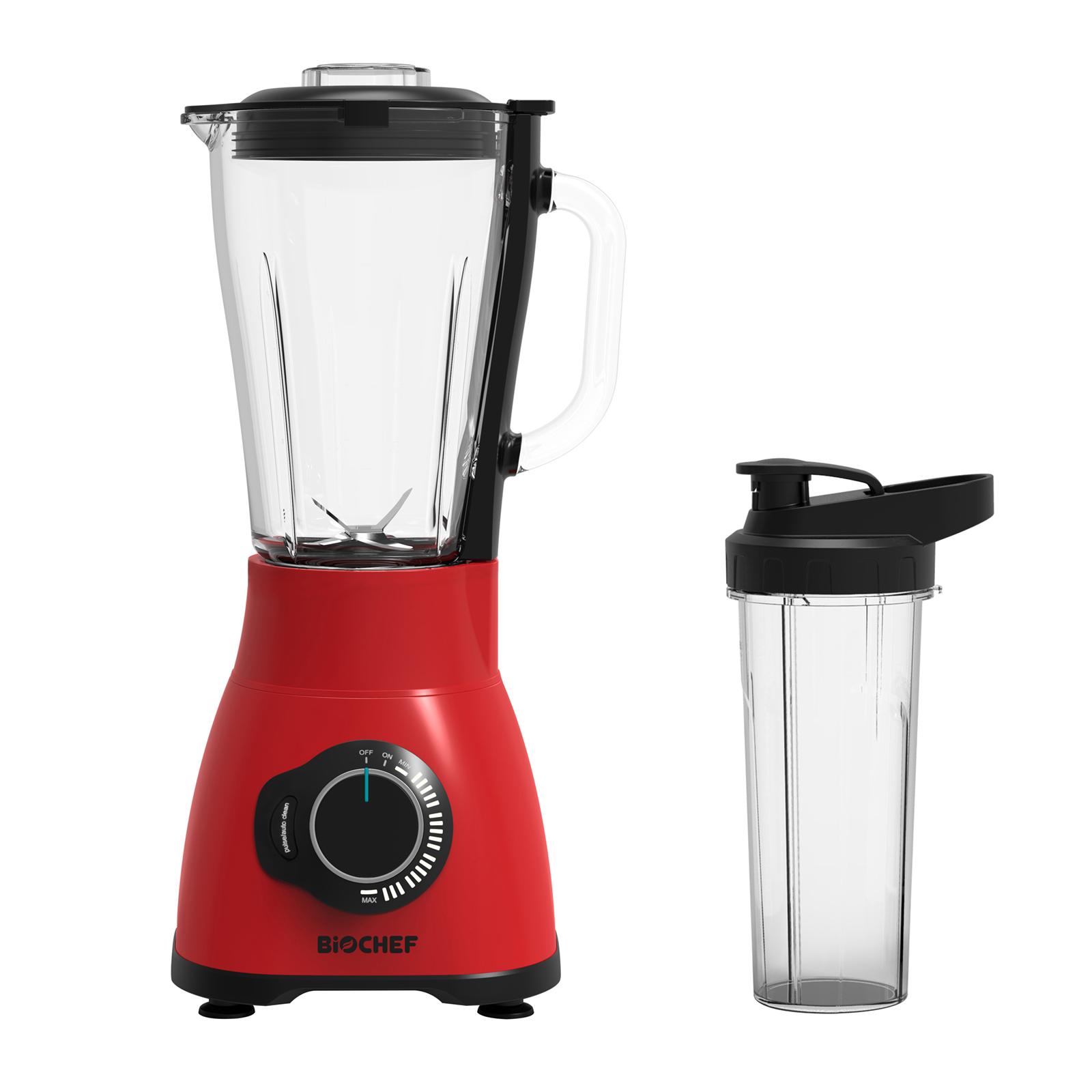 BioChef Galaxy Mixer mit Glasbehälter - Rot - Gesund und Fit leben