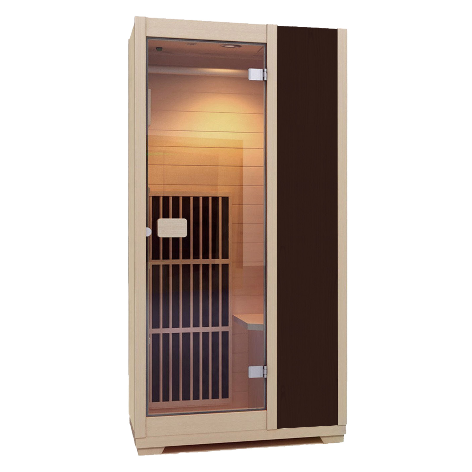 Zen Ferninfrarot-Sauna für 1 Person - Braun - Gesund und Fit leben